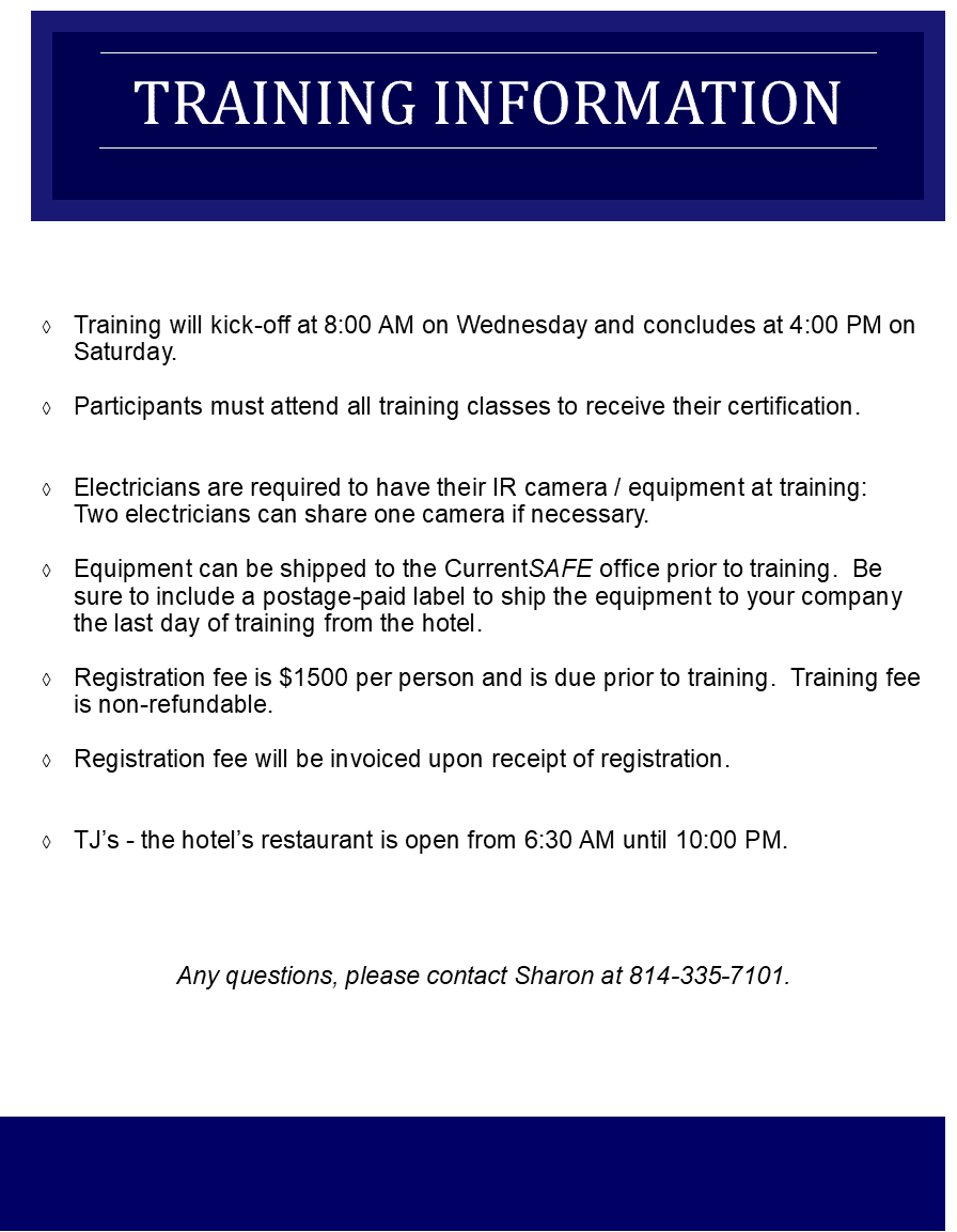 Level 1 - IR Certification Registration - CurrentSafe | North Lima, Ohio